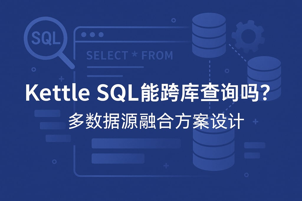 Kettle SQL能跨库查询吗？多数据源融合方案设计 - FineDataLink数据集成平台